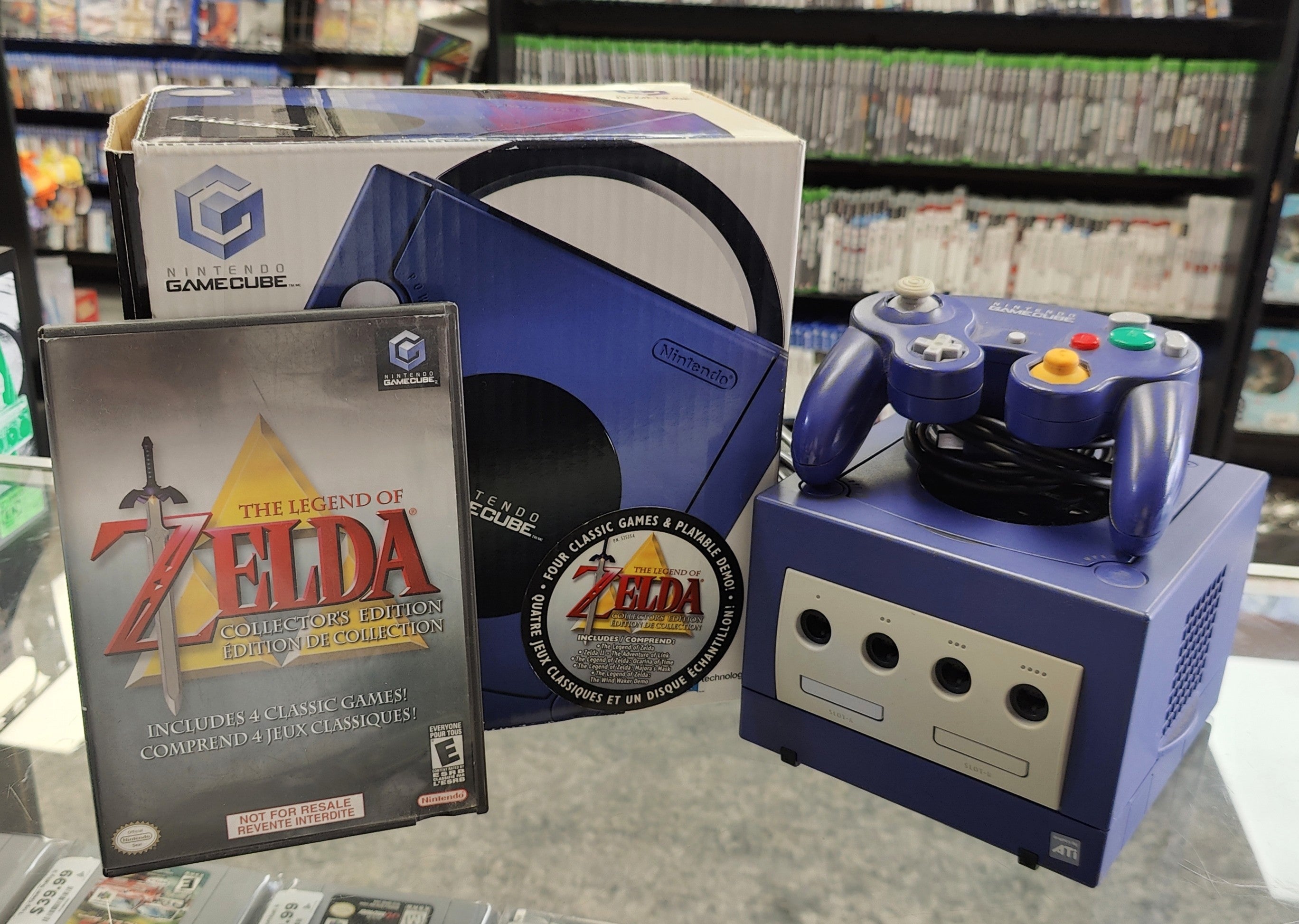 Indigo Gamecube System [Zelda Collectors Edition] Gamecube